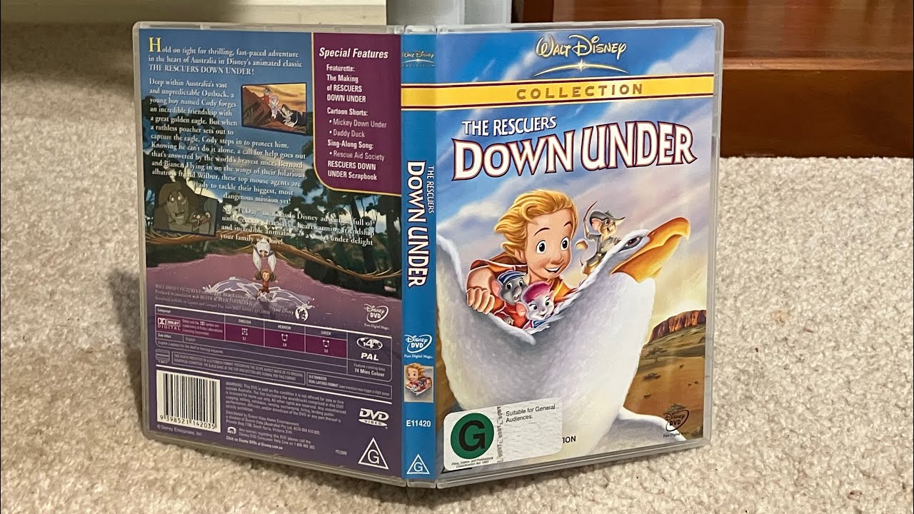 The Rescuers Down Under Dvd Cover Custom 4K UHD Blu Ray DVD Free