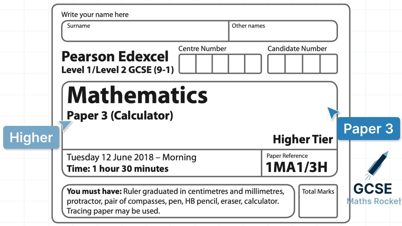Edexcel GCSE Maths | June 2018 Paper 3 Higher | Walkthrough - YouTube