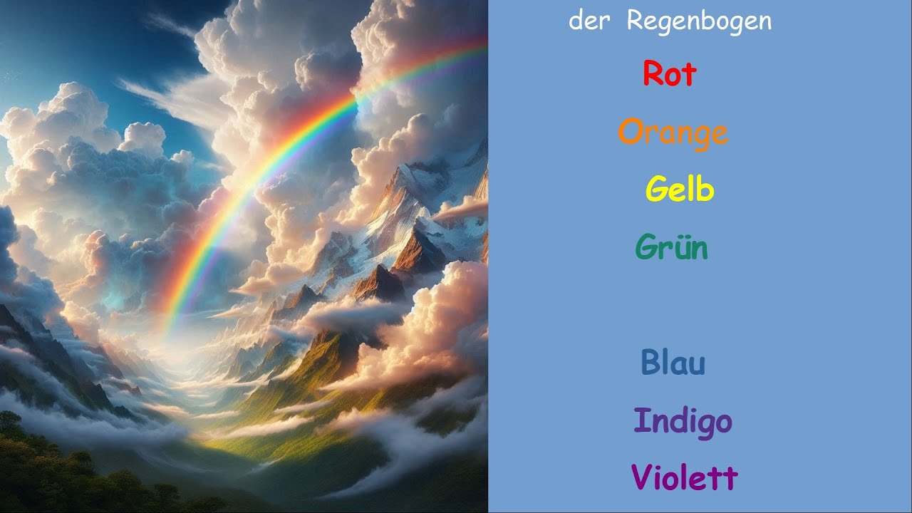 Regenbogen einfach lernen - YouTube