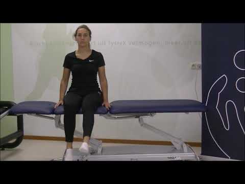 Knie extensie in zit - YouTube