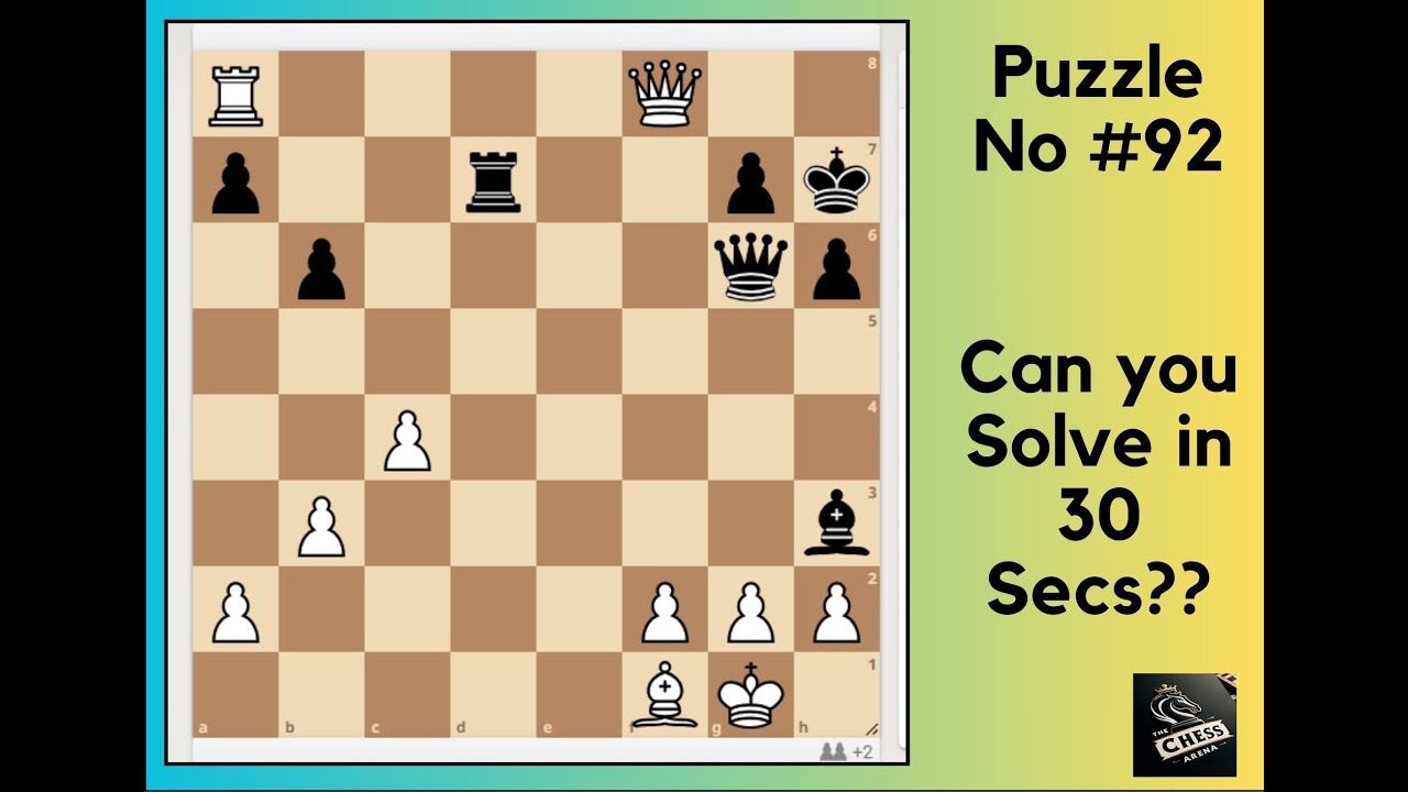 Checkmate in 3 Moves - 30-Sec Chess Challenge #92(Can You Solve It ...
