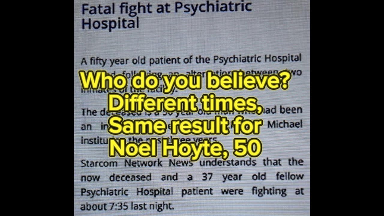 Noel Hoyte, 50 - Same outcome - Different story - Who do you believe - Black Rock, Barbados ...
