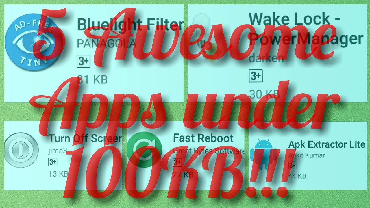 5 Awesome Apps Under 100KB YouTube 5-awesome-apps-under-100kb-youtube