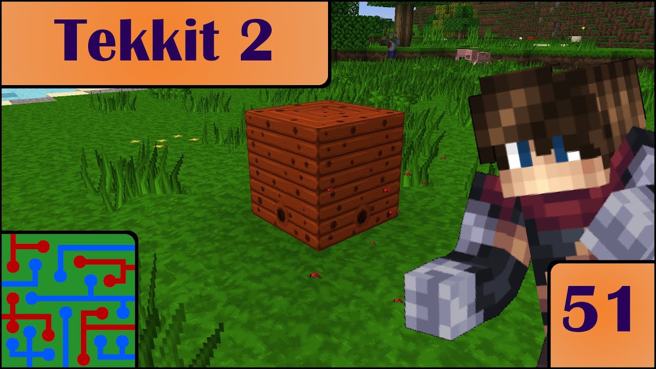 Bee Collecting! | Minecraft: Tekkit 2 | Episode 51 - YouTube