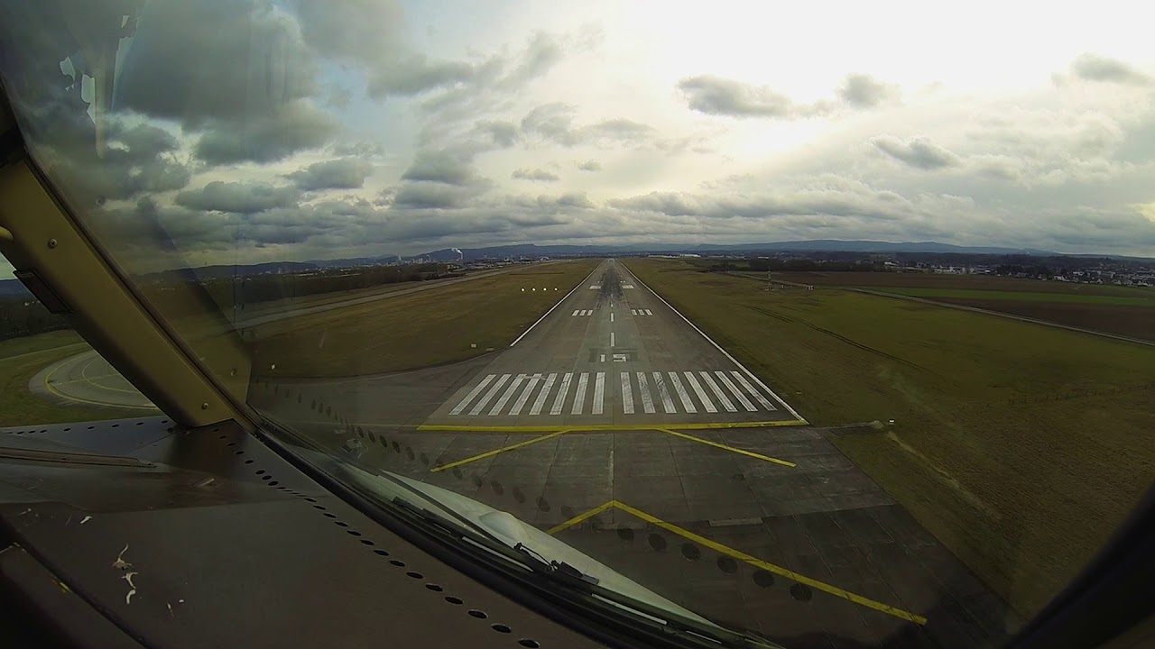 Approach and landing into Basel-Mulhouse - YouTube
