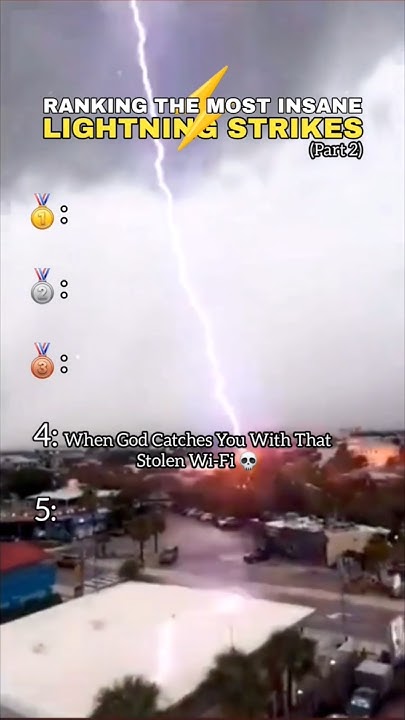 Ranking The Most INSANE Lightning Strikes EVER ⚡ (Part 2) #shorts - YouTube
