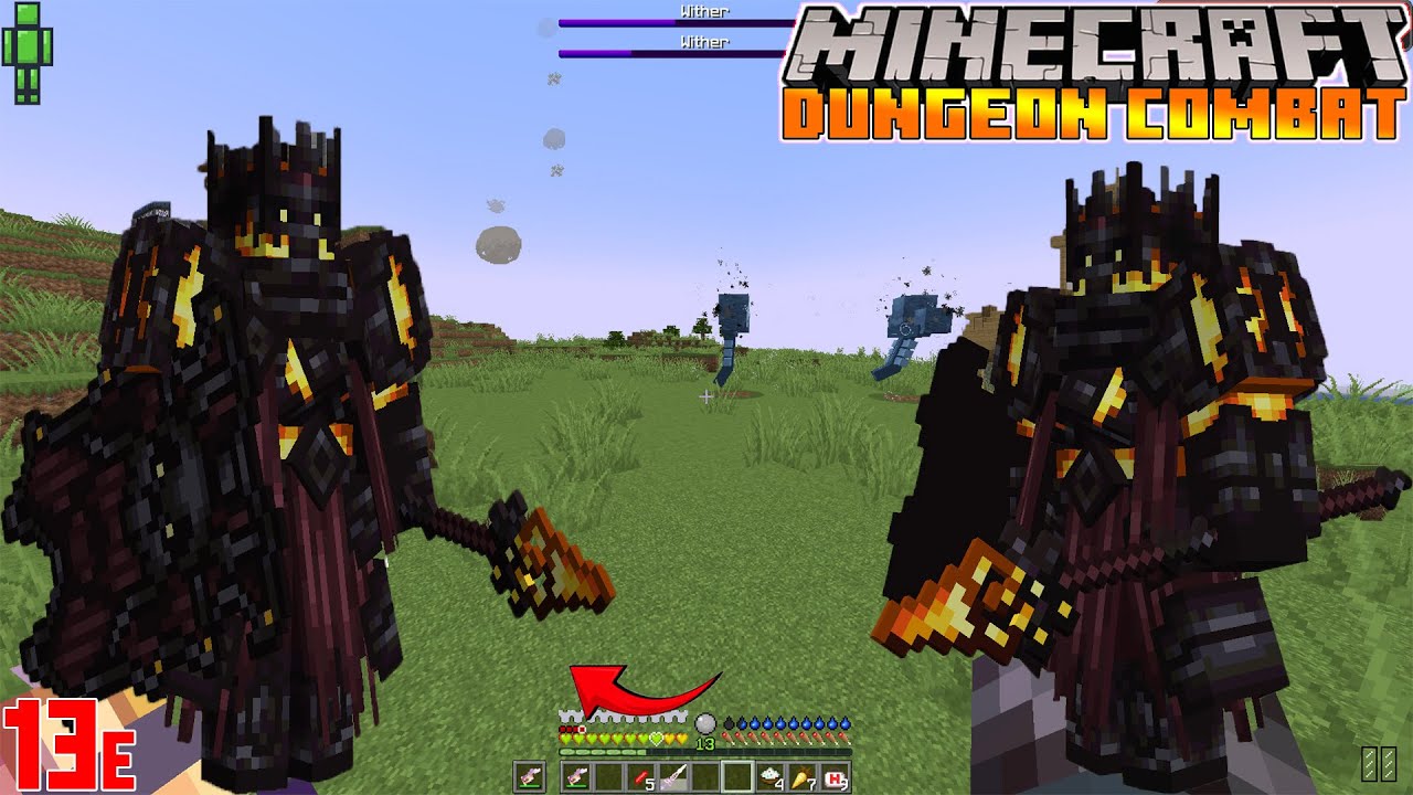 Minecraft:Dungeon Combat Full 13សារ៉េ១ស្មើសិន - YouTube