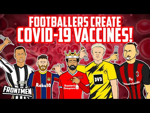💉FOOTBALLERS CREATE VACCINES!💉Feat Ronaldo Neymar Messi Zlatan +more(Frontmen Season 2.3)