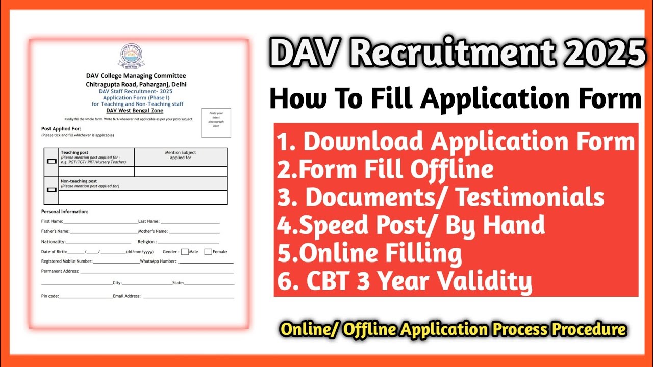 DAV CBT Exam Phase 1 * How To Register Offline By Download Application ...