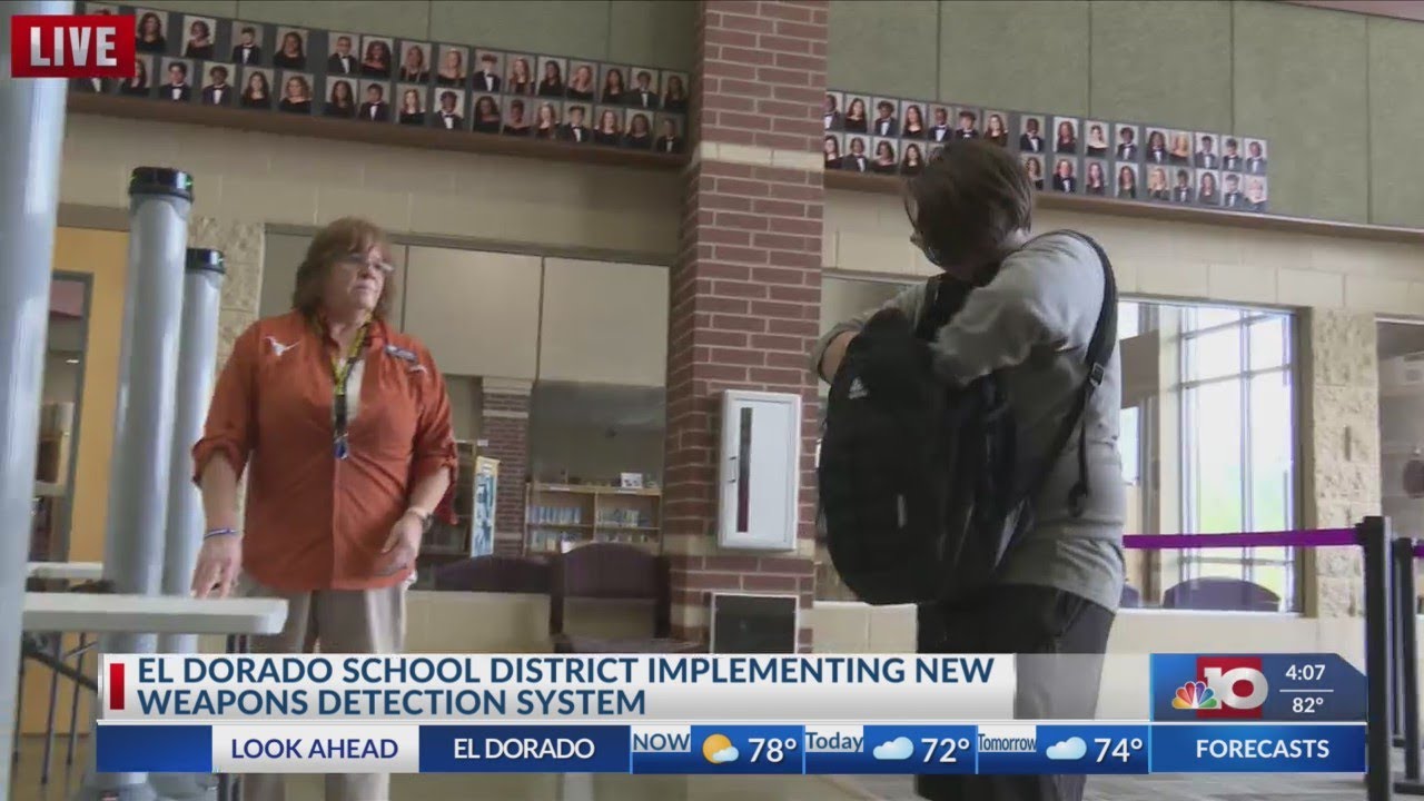 El Dorado School District implement new weapons detection system - YouTube