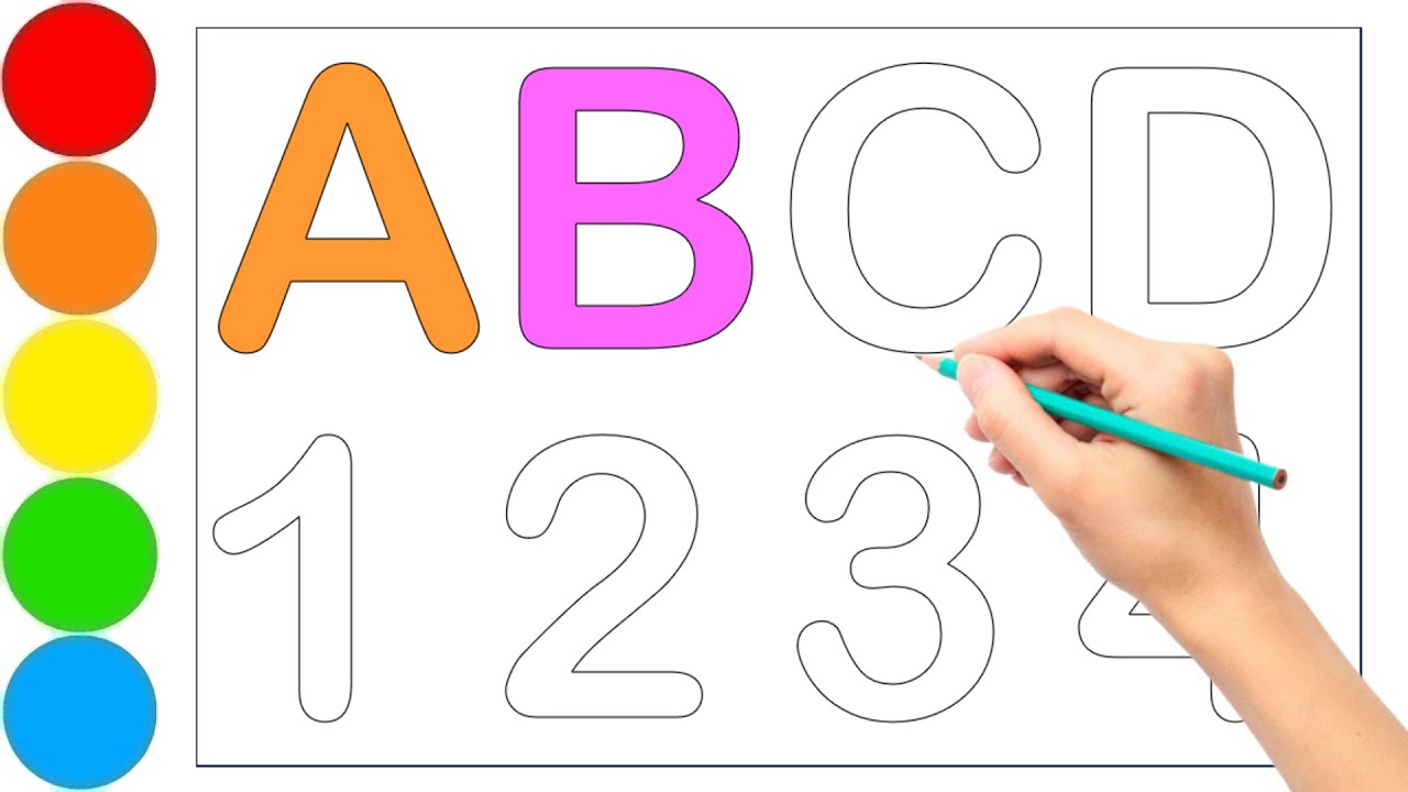 ABCD | 1234 learning for kids | Teaching Writing ABCD for Preschool ...