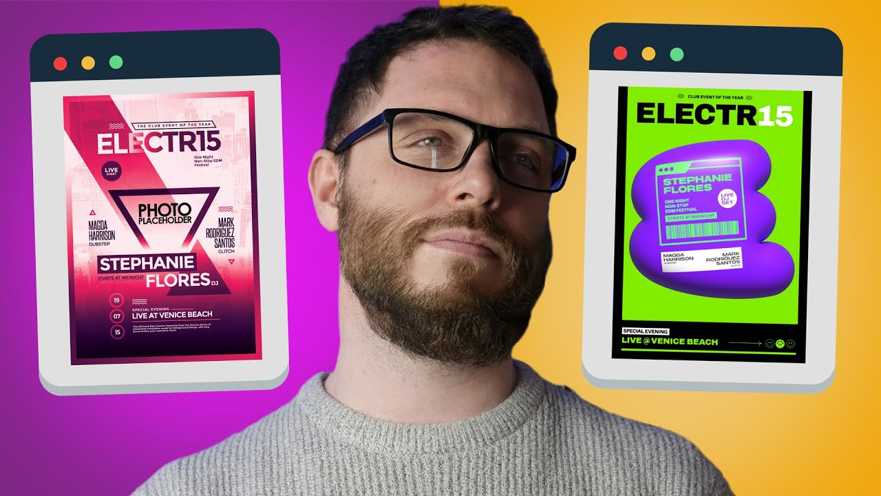 How To Make ANY Graphic Design Instantly Better [Redesign Process ...