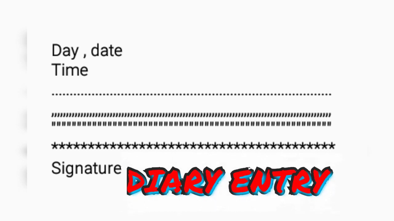 Diary Entry Writing In Seconds How To Write Diary Entry Diary Entry diary-entry-writing-in-seconds-how-to-write-diary-entry-diary-entry