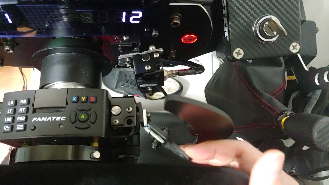 FANATEC static paddle shifter mod - push-pull - YouTube