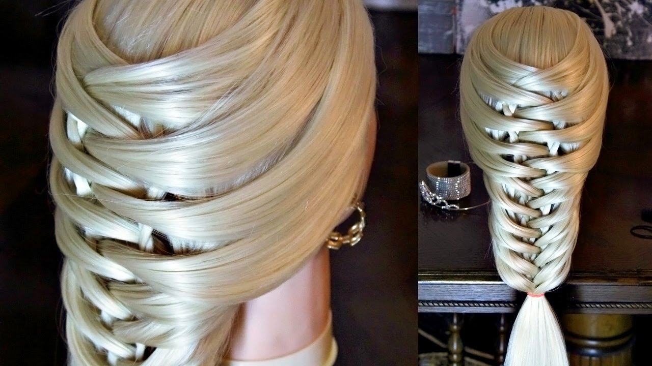 Braid on two braids | Hairstyles by REM | © Lena Rogovaya #hairstyles ...