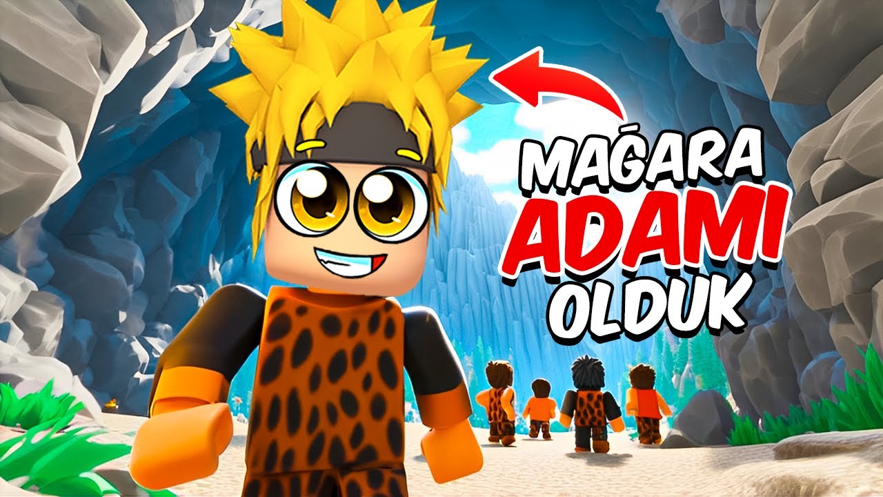Mağara Adamı Olduk! En Büyük Mağarayı Kurduk! 🔥 Roblox - YouTube