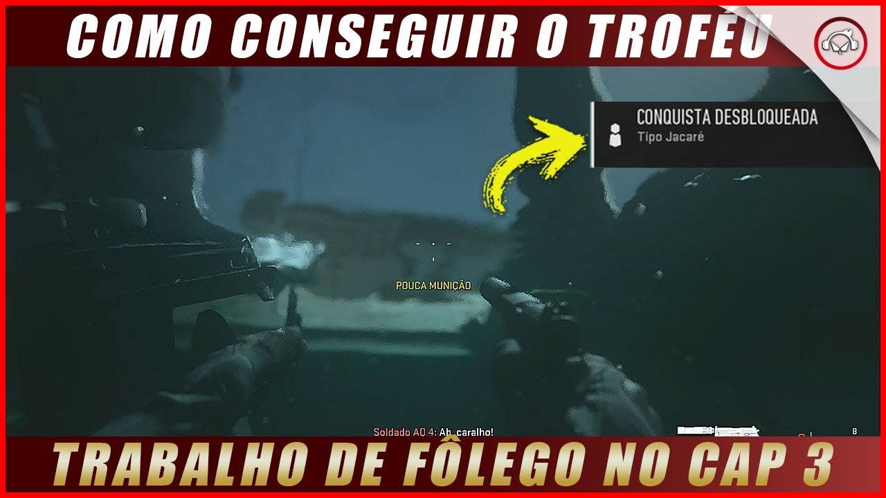 Call of Duty Modern Warfare 2, Como conseguir o troféu tipo Jacaré no Cap 3 | Super dica - YouTube