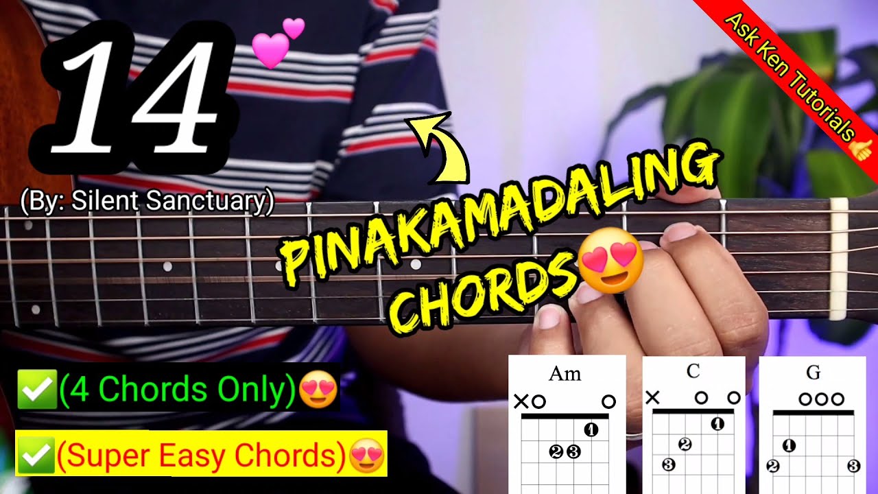 14 - Silent Sanctuary (PINAKA-EASY CHORDS)😍 | Guitar Tutorial Song ...