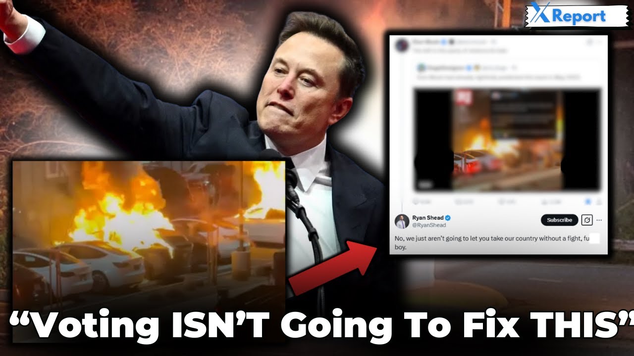 Elon Musk Under Attack - Tesla Cars Set on FIRE! - YouTube