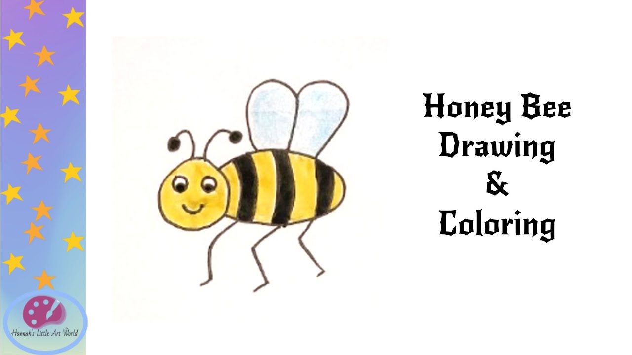 Buzzy Bee Fun: Easy Drawing & Coloring for Kids! - YouTube