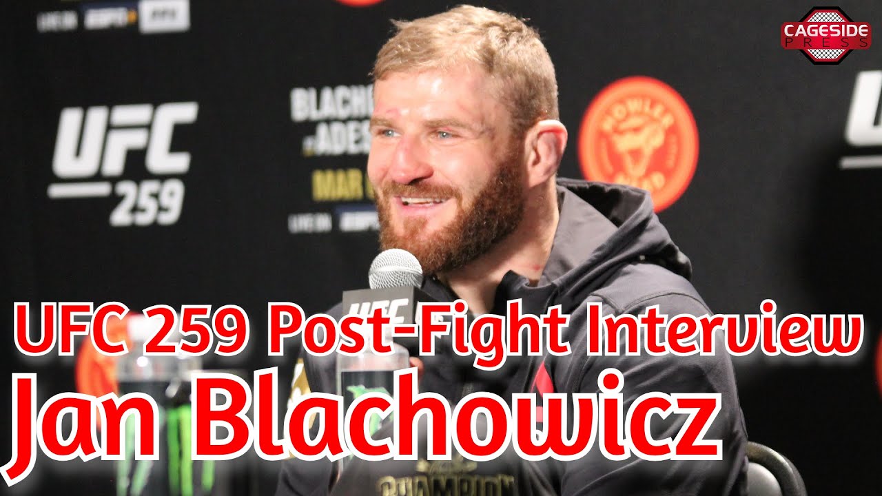 Jan Blachowicz Talks Victory Over Israel Adesanya | UFC 259 - YouTube