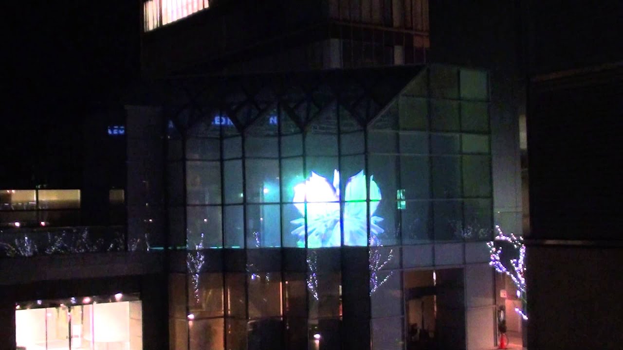 OKAYAMA CONVENTION CENTER 3D PROJECTION GLASS MAPPING 01 - YouTube