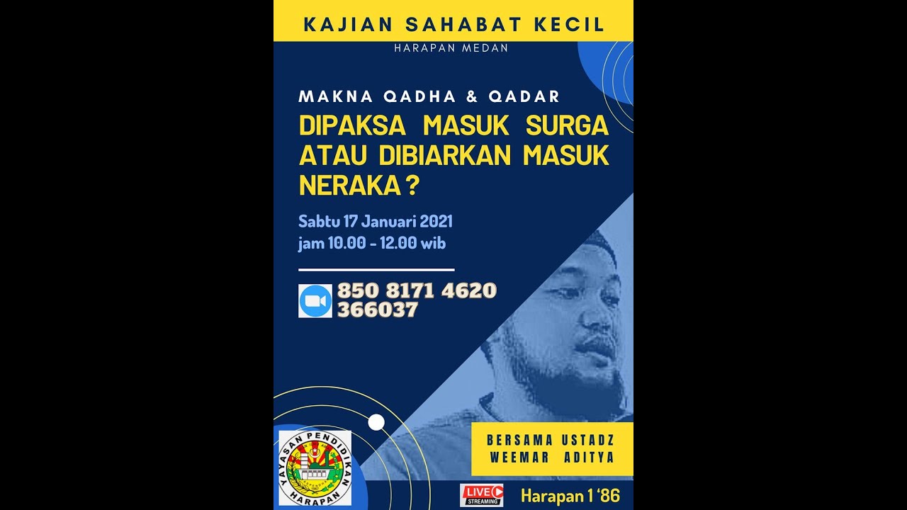 Ustadz Wimar Aditya - Makna Qadha & Qadar: Dipaksa masuk surga atau ...