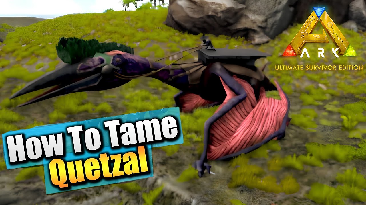 HOW TO TAME A QUETZAL EASILY USING A TAPEJARA - ARK MOBILE ULTIMATE ...