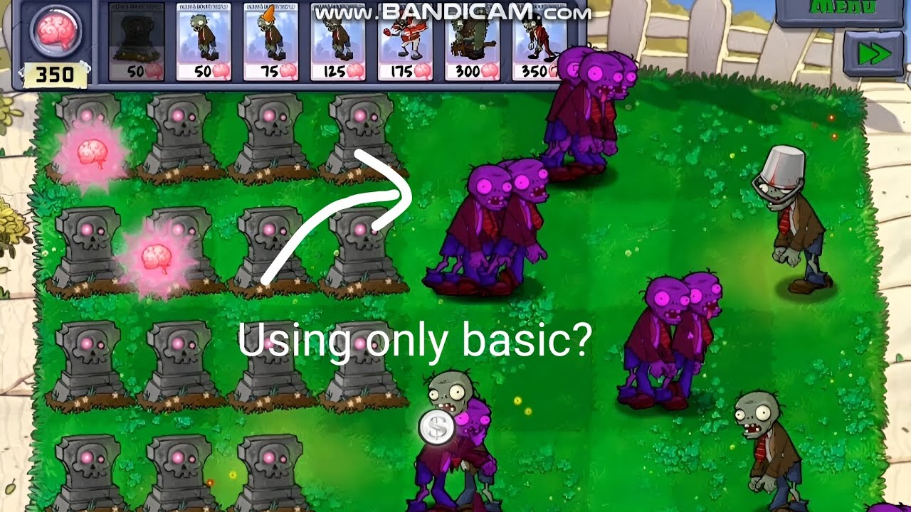 PvZ DLC "Zombies vs Zombies" • Only Basic, Hard Mode - YouTube