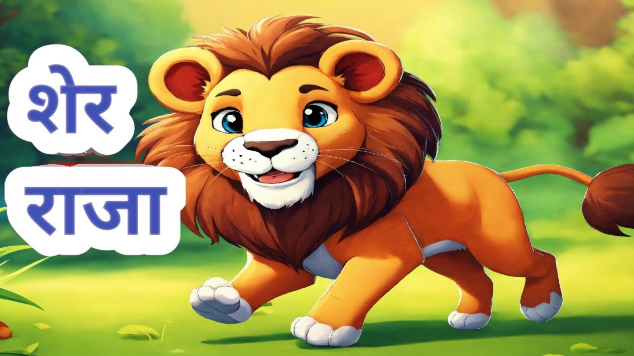 sher raja song | sher raja kavita | kids song | kids hindi song ...