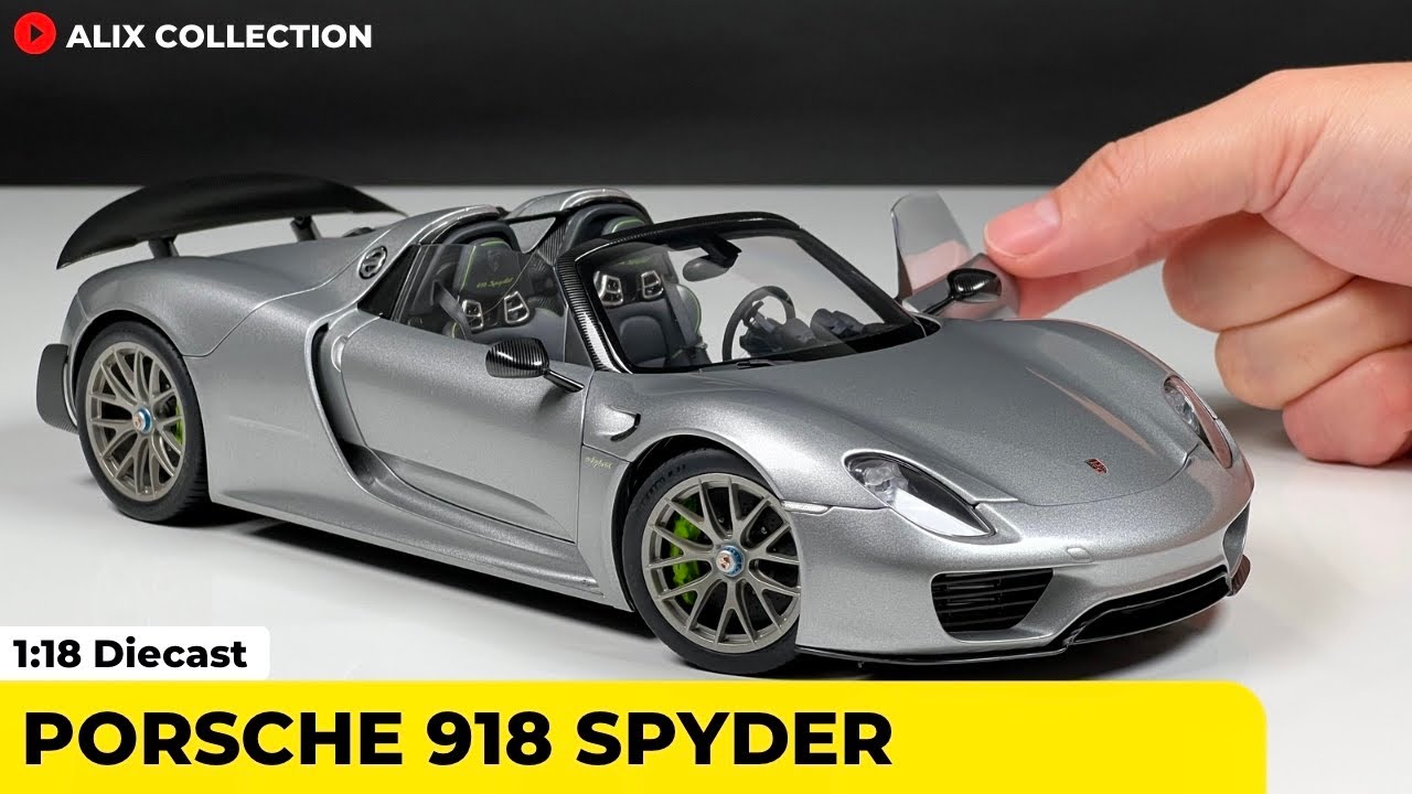 Unboxing of Porsche 918 Spyder 1:18 Diecast Model Car by AUTOart (4K ...