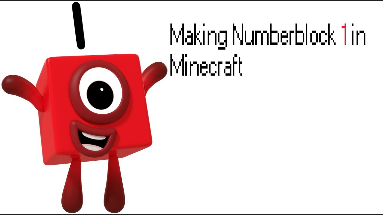 Numberblocks in Minecraft - One - YouTube