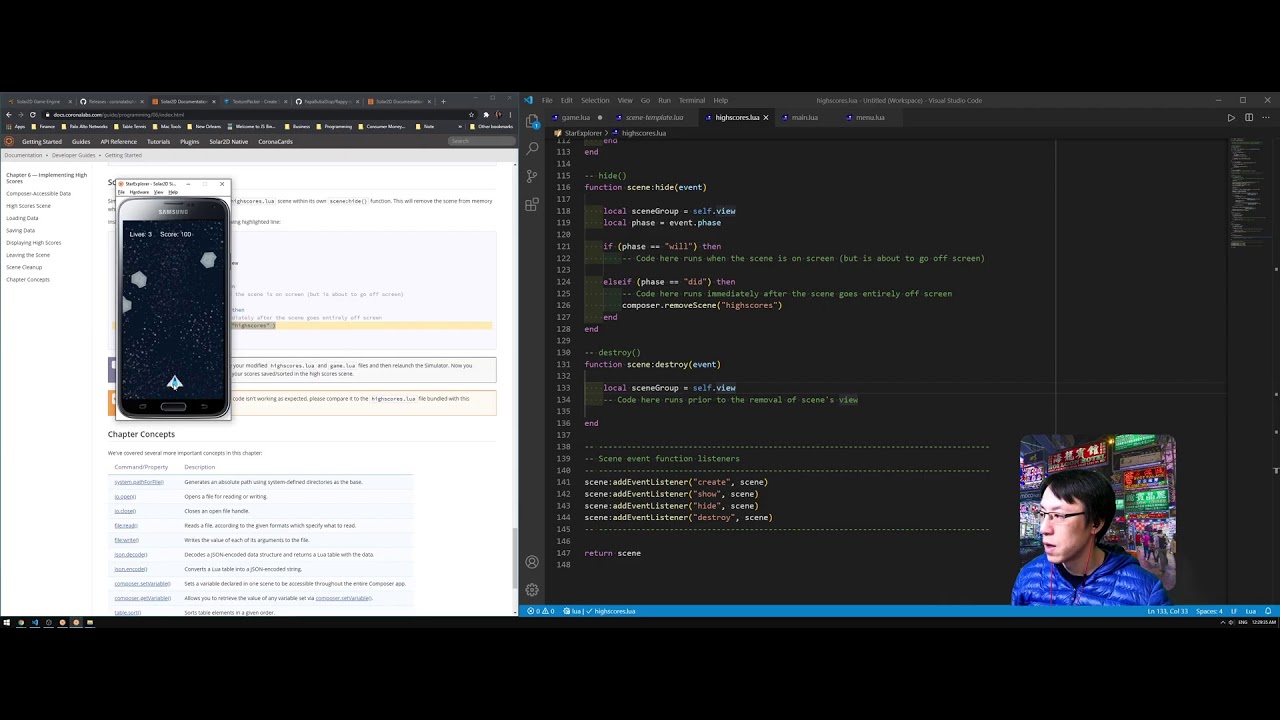 Lua Learning Solar2d Part 3 Youtube