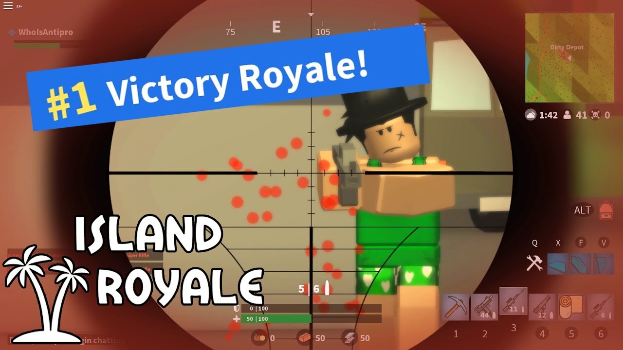 I WON A GAME OF ISLAND ROYALE ROBLOX - YouTube