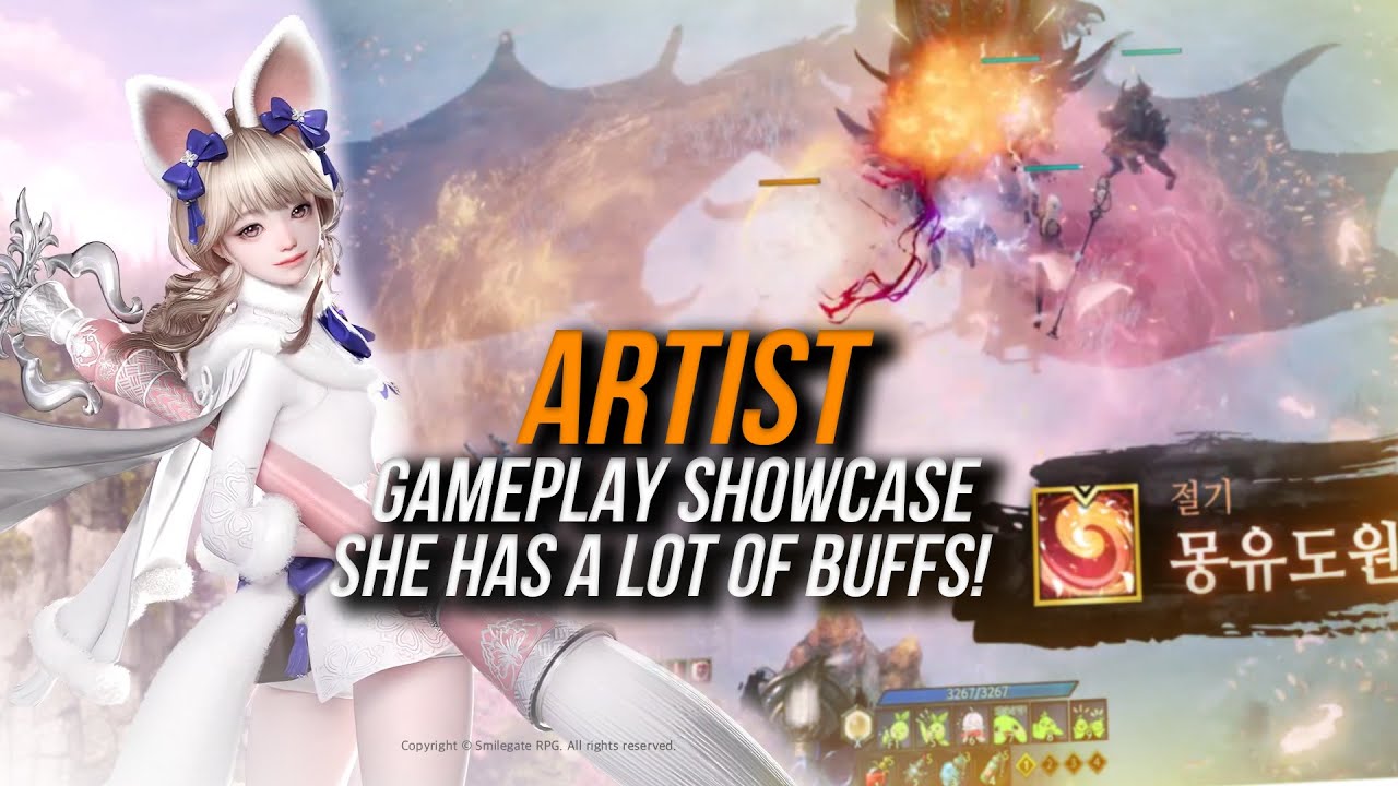 ⚔️ LOST ARK ARTIST NEW CLASS GAMEPLAY SHOWCASE! SHE HAS A LOT OF BUFFS ...
