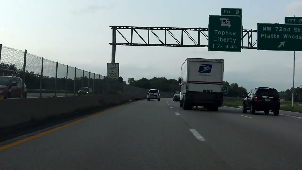 Interstate 29 - Missouri (Exits 3 to 9) northbound - YouTube