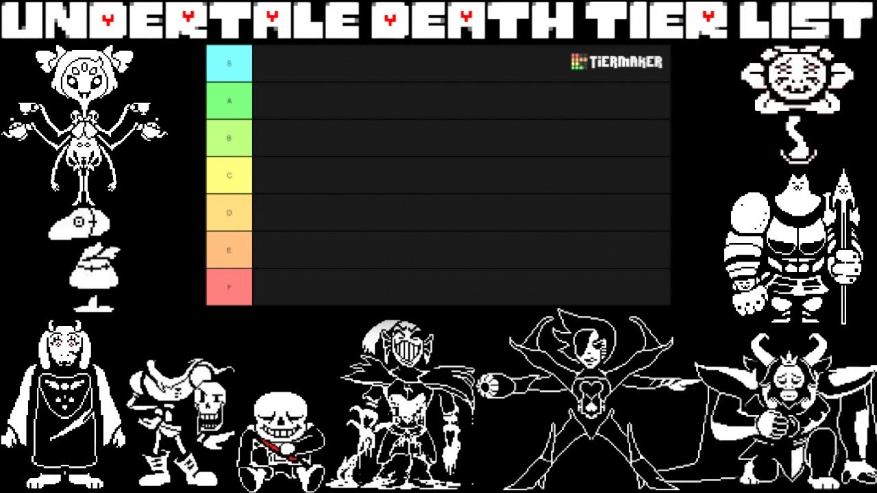 Undertale Death Tier List - YouTube