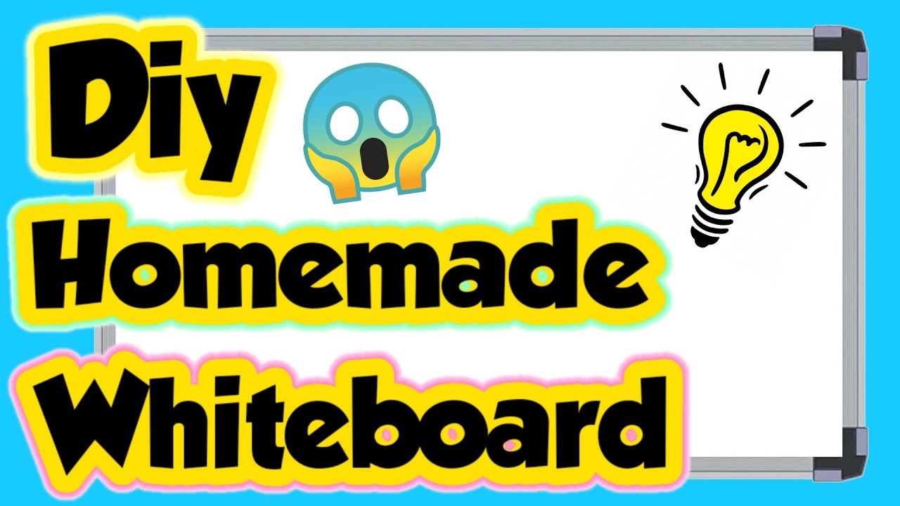 Diy Homemade Whiteboard / How to make Whiteboard at home /Whiteboard ...