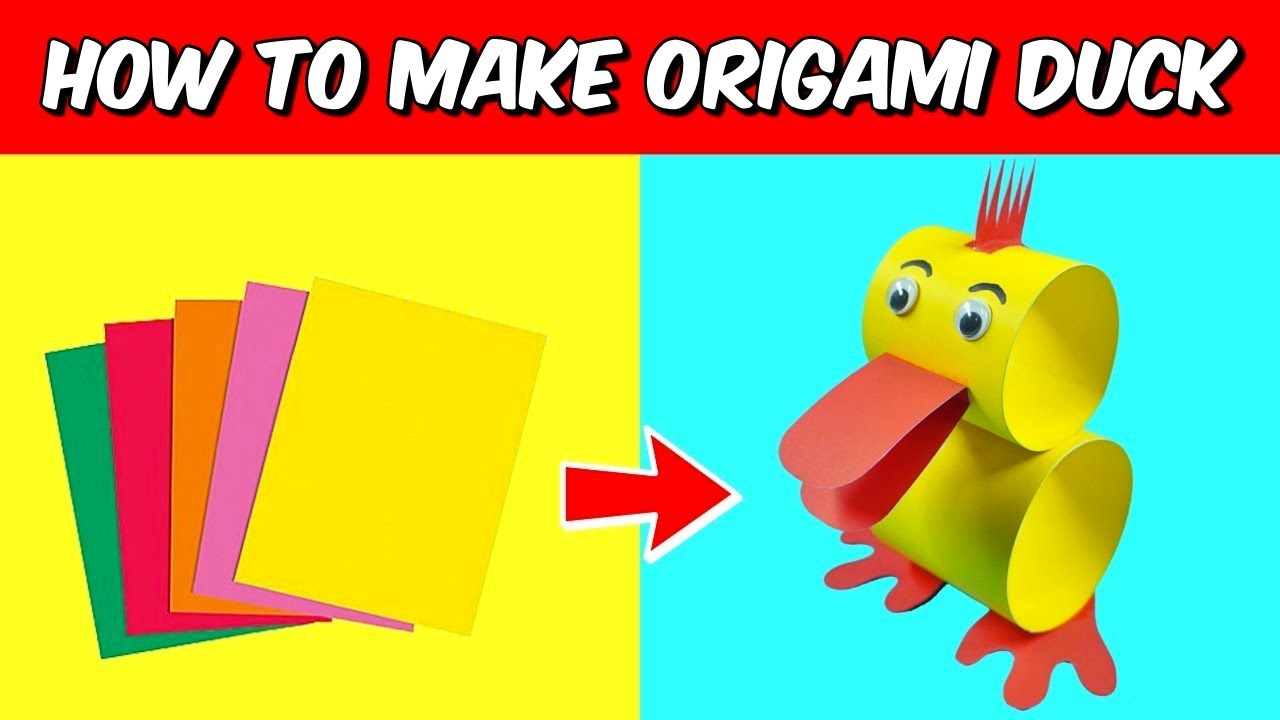 DIY Origami Duck - How to Make Paper Animal - YouTube