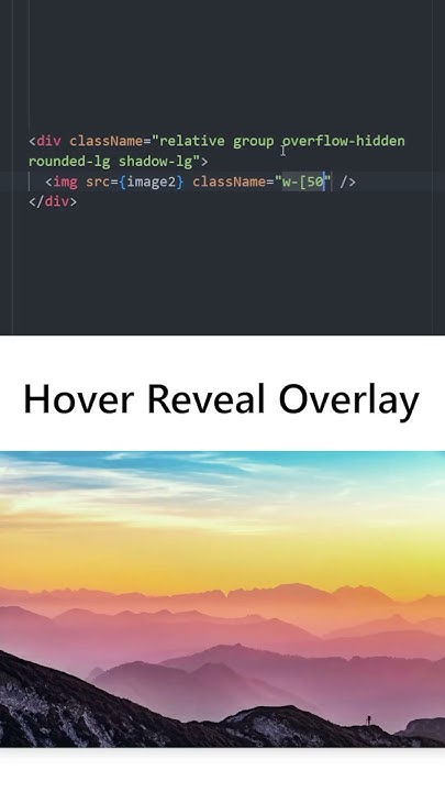Create this overlay hover effect in 1 minute with tailwind #coding #code #webdevelopment #css # ...
