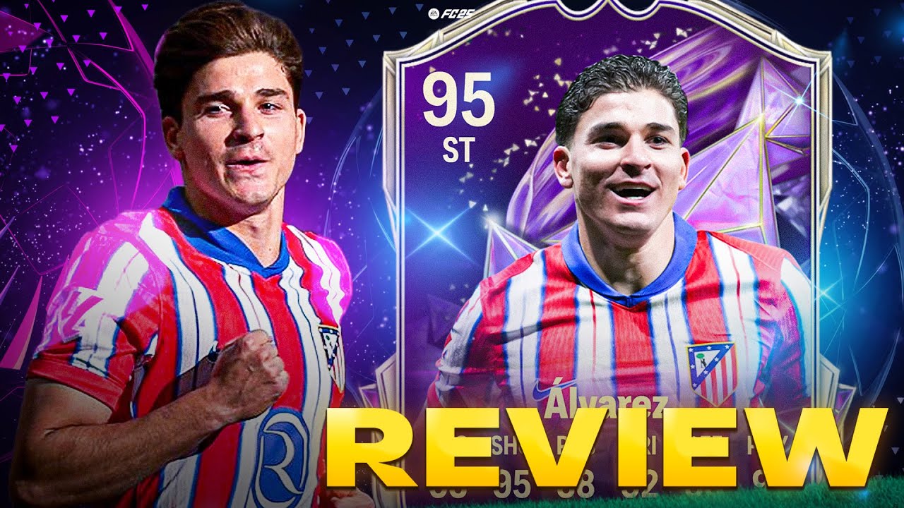 🔥 95 Rated Álvarez ST Card REVIEW! Is He BROKEN in FC 25?! 🔥 | Ultimate ...