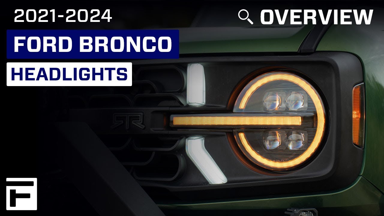 NEW Selectable DRL LED Headlights for the 2021+ Ford Bronco | FORM ...