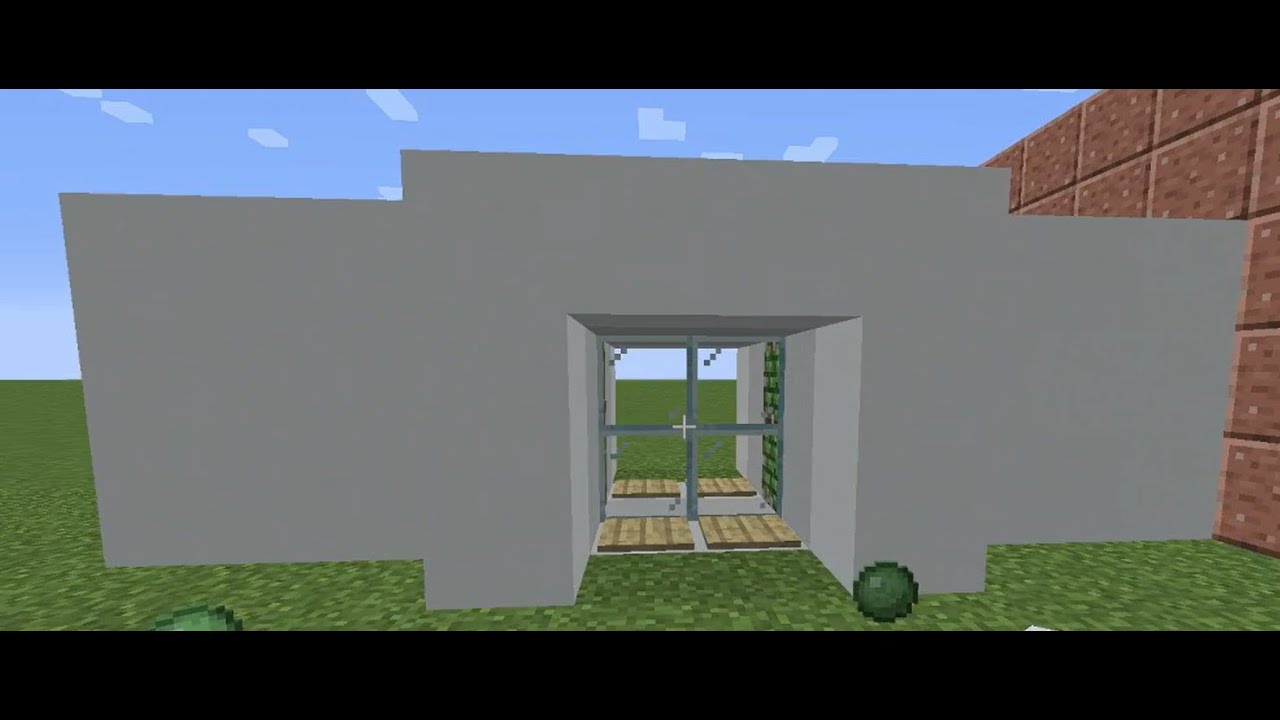 How to make a automatic door (by redstone) | Minecraft Gameplay | OP ...