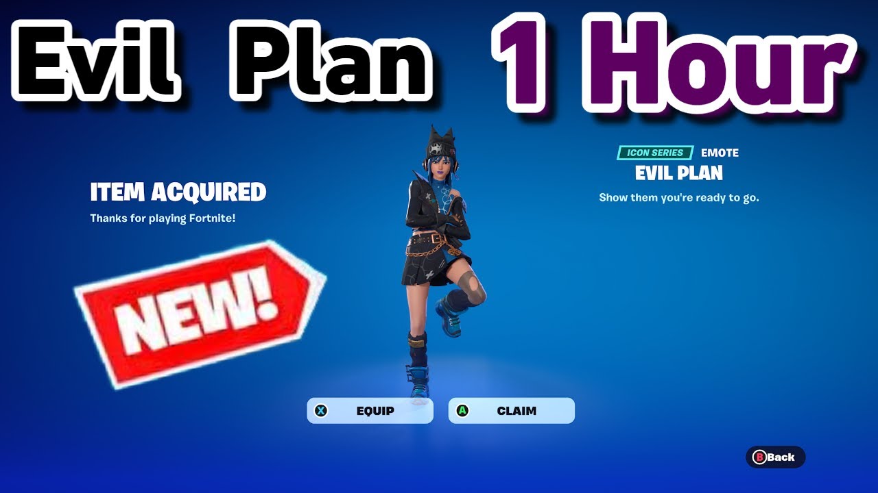 Fortnite Evil Plan Emote 1 Hour Version From Kanii And 9lives Youtube