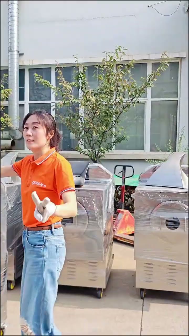 Chestnut Manmore ordered 20 sets of stir-fried chestnut machine loading ...