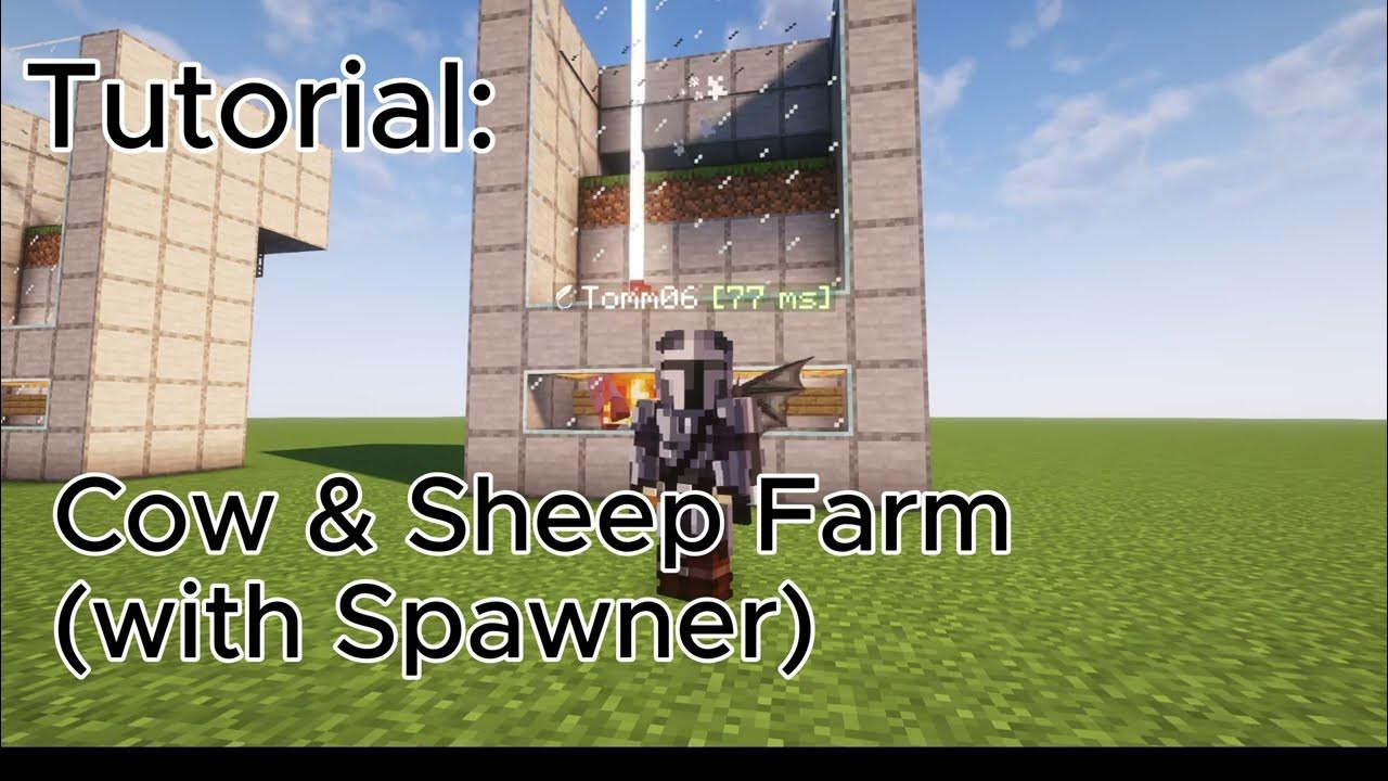 Cow & Sheep Farm (with Spawner) | Minecraft Java 1.21+ | Tutorial - YouTube