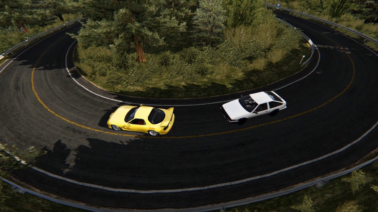 Assetto Corsa - Initial D Battle! - AE86 vs Rx7 FD - YouTube