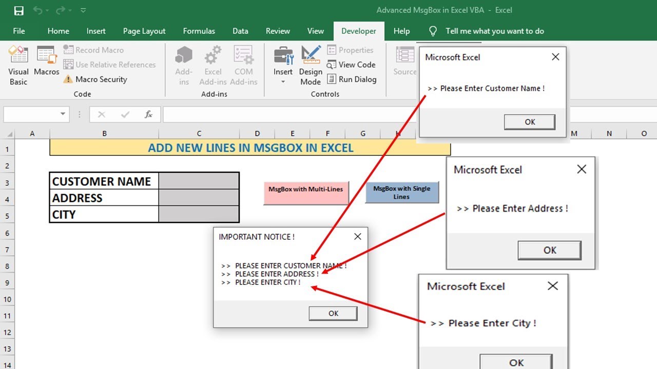 Solved How To Use n New Line In VB Msgbox 9to5Answer Solved How To Use n New Line In VB Msgbox 9to5Answer