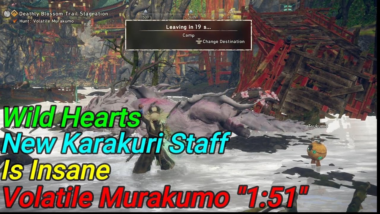 🎮Wild Heart 😱New Karakuri Staff is Insane 😛Hunt: Volatile Murakumo "1: ...