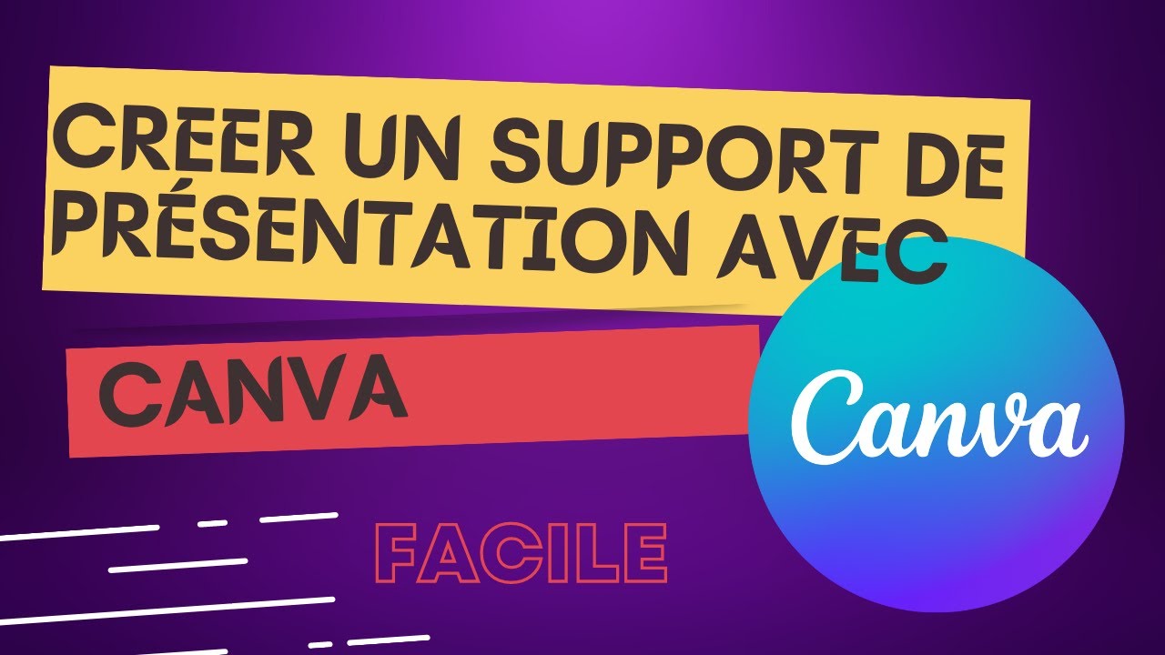Créer un support de présentation avec CANVA - YouTube